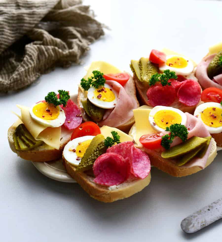 Chlebíčky – Czech Open Faced Sandwiches